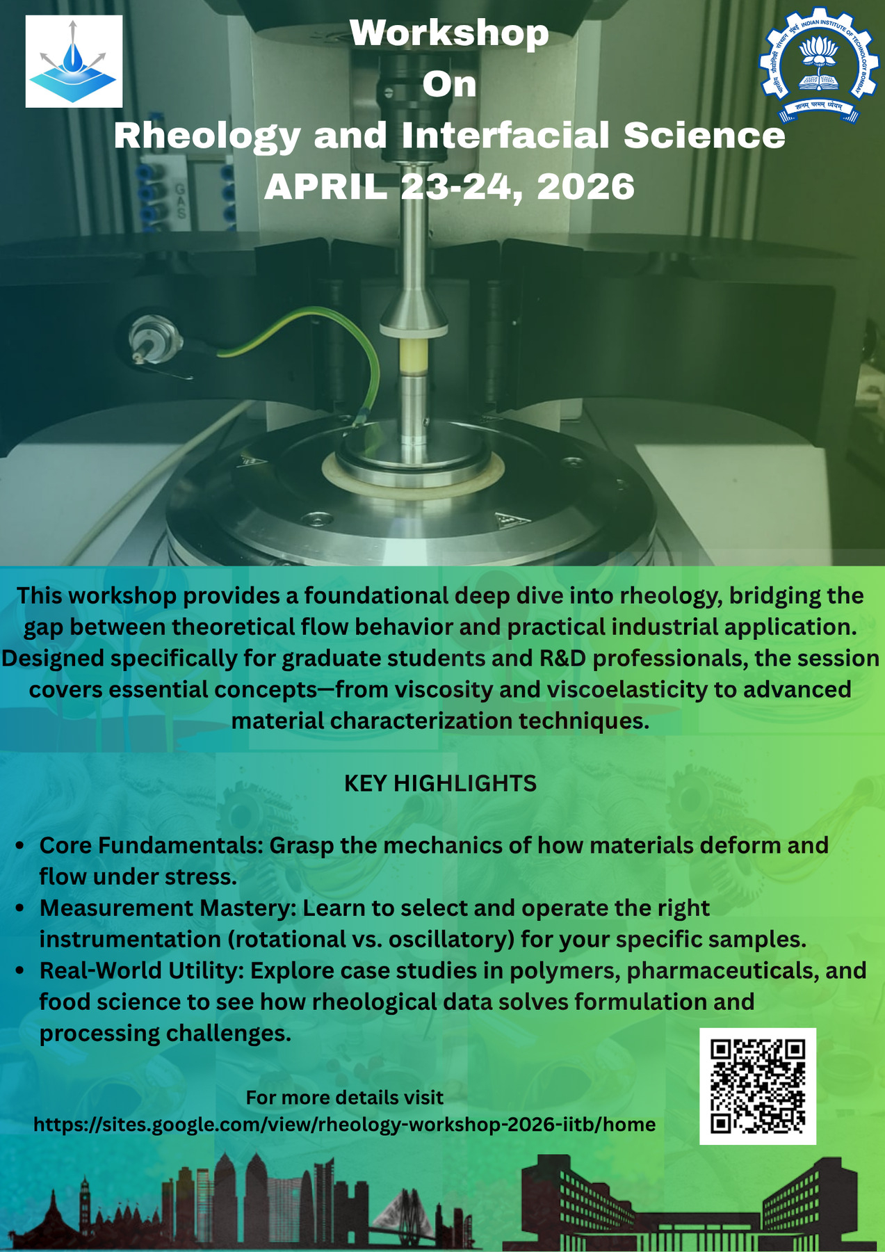 Workshop on Fundamentals of Rheology | Chemical Engineering